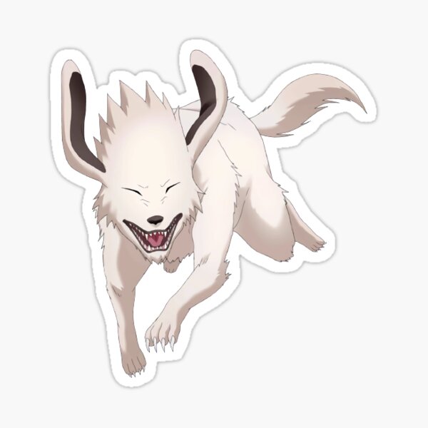 "Akamaru " Sticker for Sale by RedDotzz | Redbubble
