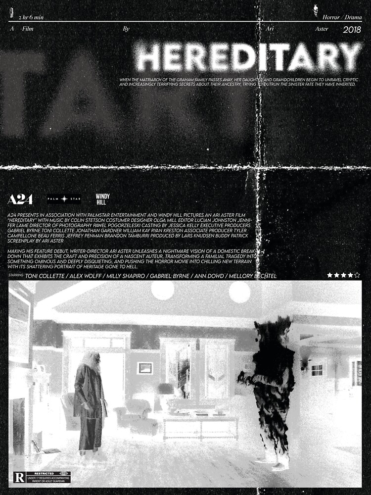 "Hereditary Movie Poster" Sticker for Sale by mariacasertaa | Redbubble