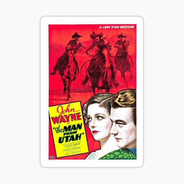 "John Wayne" Sticker for Sale by menzbloy | Redbubble