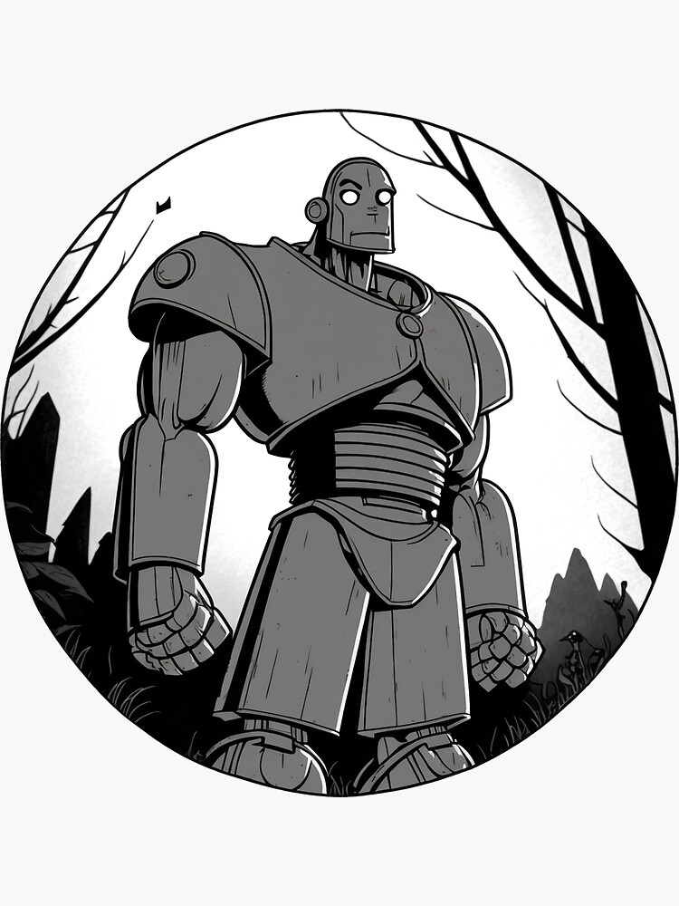 "The iron giant" Sticker for Sale by flowinglobe | Redbubble