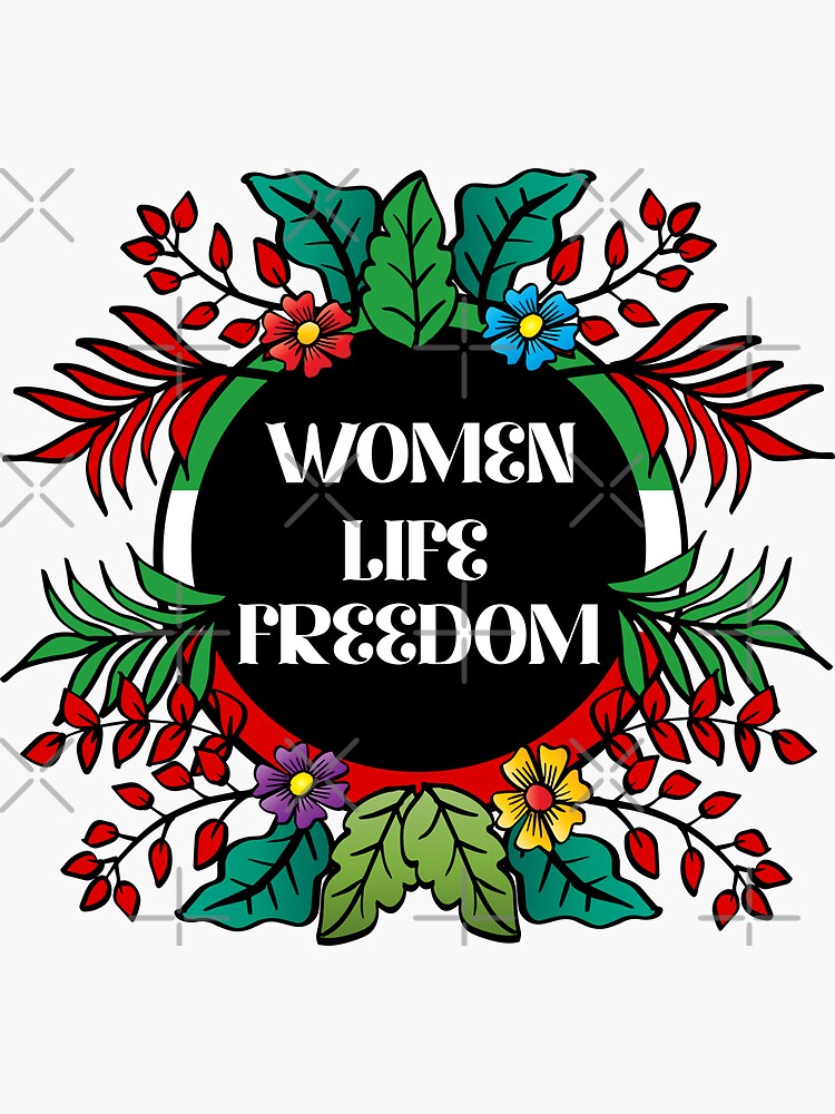 "Women life freedom - Floral - Obey Yourself Now" Sticker for Sale by ...