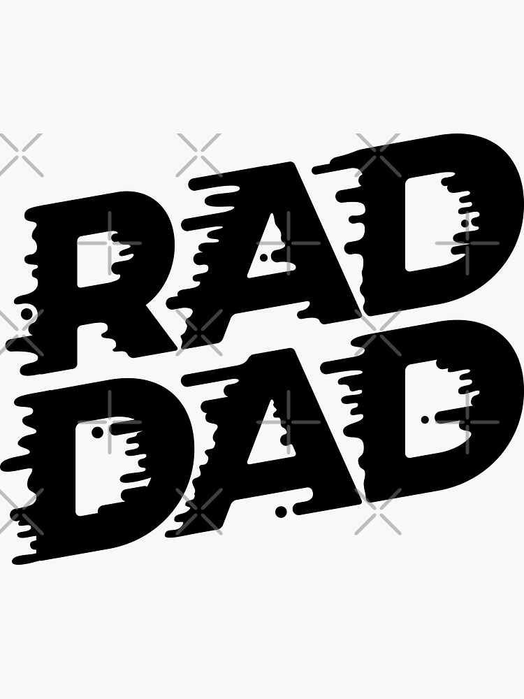"RAD DAD - Cool Father & Awesome Husband " Sticker for Sale by ...