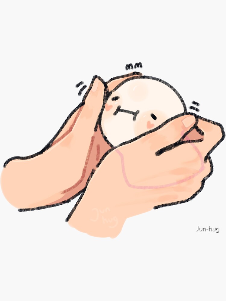 "Bby blob squish" Sticker for Sale by Jun-hug | Redbubble