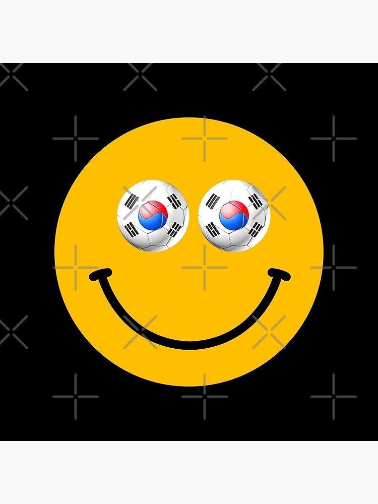 "South Korea Football Smiley Face" Poster for Sale by Amadhaun13 ...