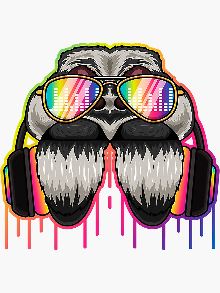 "Music Spider Dj With Headphones Musical Spider Lovers 139" Sticker for ...