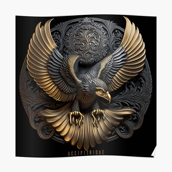 "Sacred Geometry Falcon Royal Art Deco Art" Poster for Sale by ...