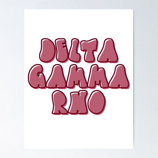 "Harding Delta Gamma Rho DGR Sticker" Poster for Sale by larajharper ...