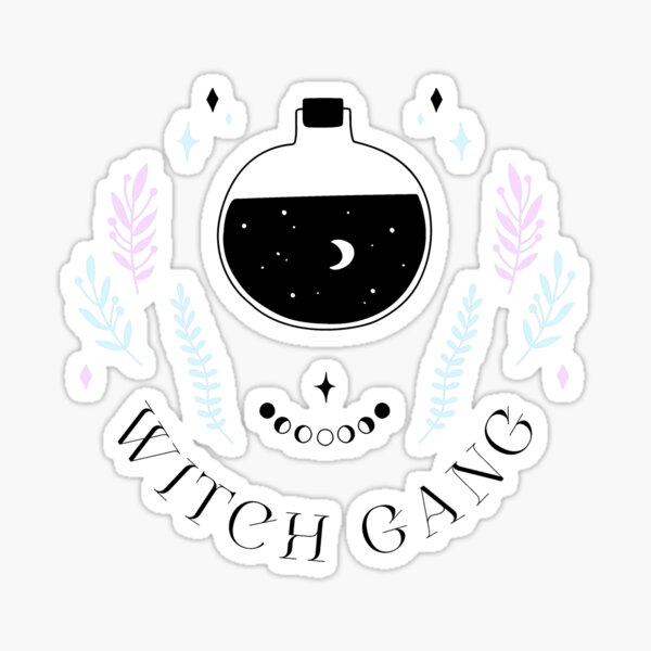 "Witch Gang Vintage" Sticker for Sale by witchblr | Redbubble