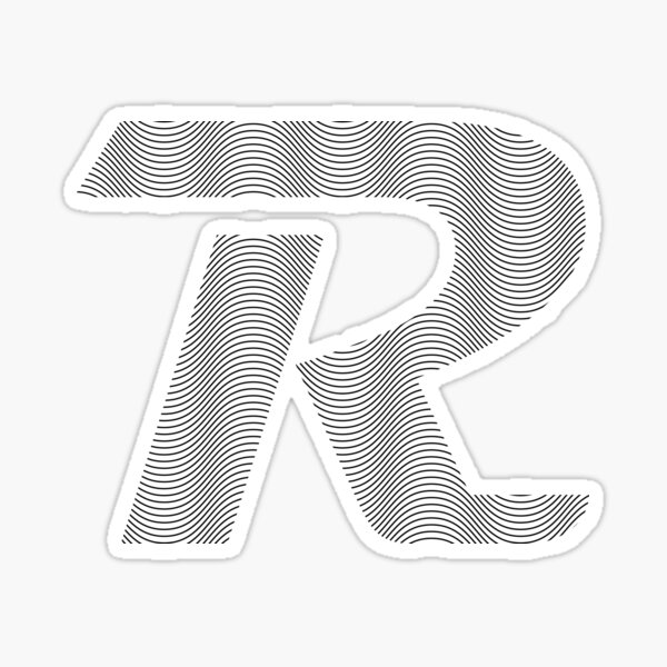 "Letter R" Sticker for Sale by ArinGhazarian | Redbubble