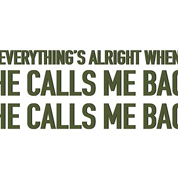 "She calls me back - Noah Kahan" Sticker for Sale by autumnallen15 ...