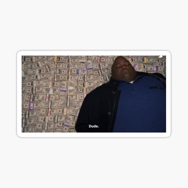"Breaking Bad Huell Laying on the Money" Sticker for Sale by ...
