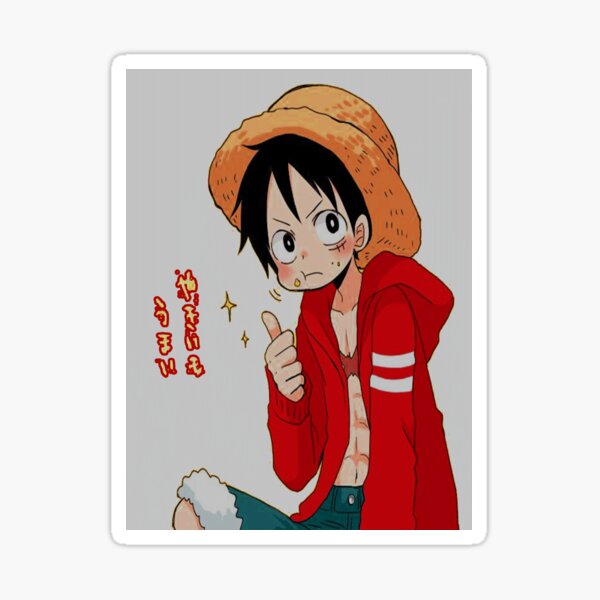 "Monkey D Luffy" Sticker for Sale by AlexanderBlaze | Redbubble