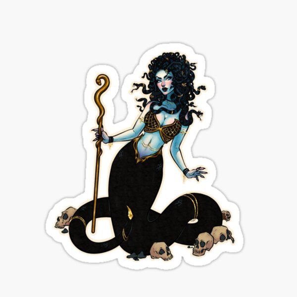 "Medusa" Sticker for Sale by Lin308 | Redbubble