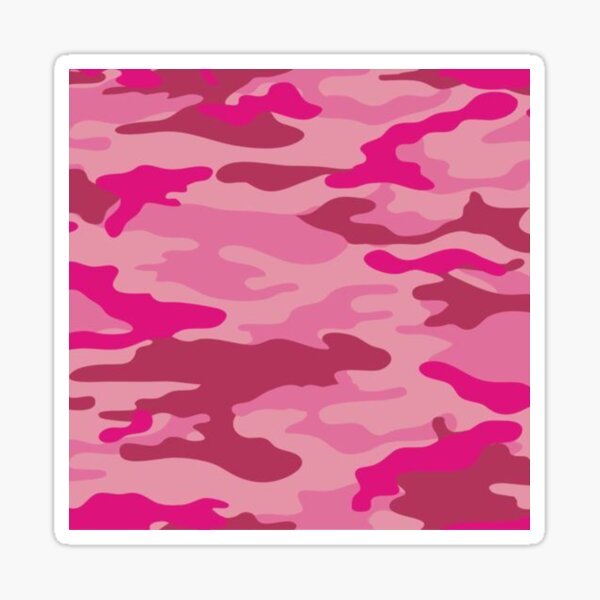 "PINK CAMO" Sticker for Sale by abundantlife10 | Redbubble