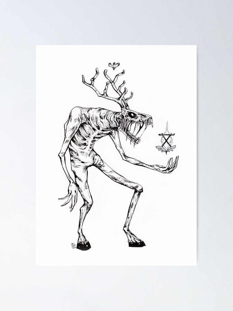 Wendigo Poster By Inogart Redbubble - vrogue.co