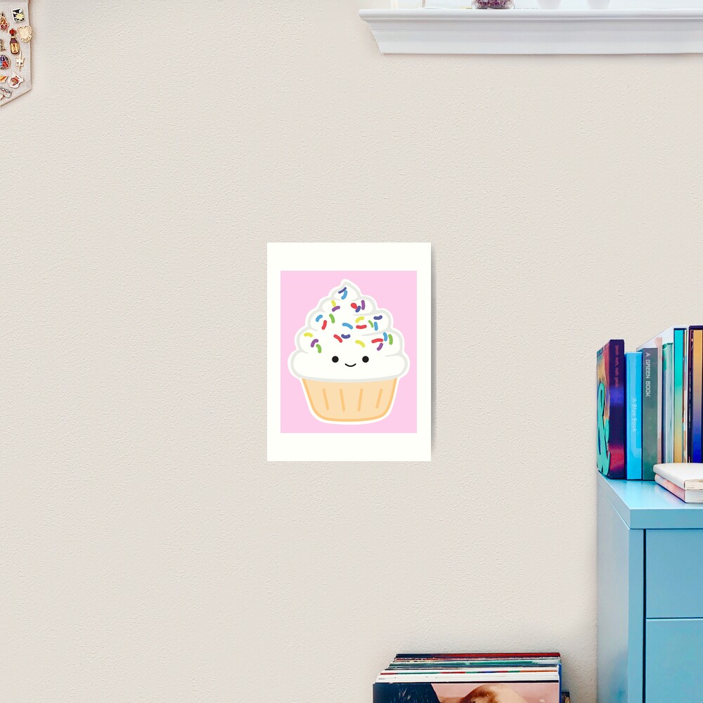 "Vanilla Cupcake" Sticker by slothgirlart | Redbubble