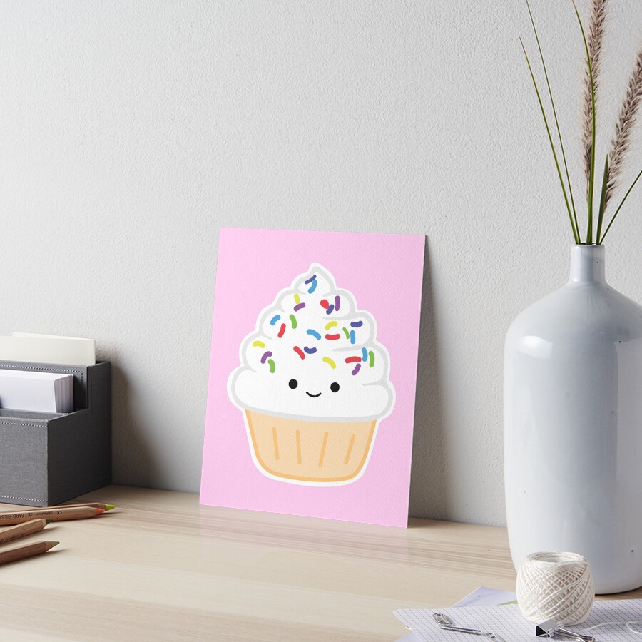 "Vanilla Cupcake" Sticker by slothgirlart | Redbubble