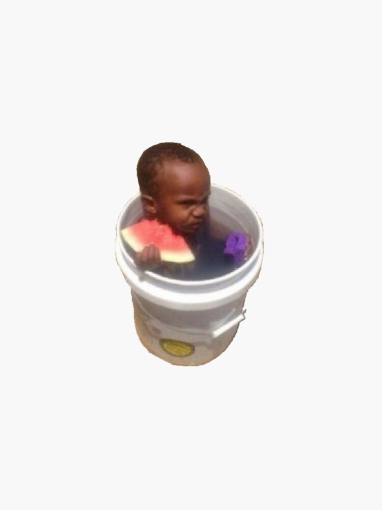 "Bucket Meme" Sticker for Sale by notmikeoxhard | Redbubble