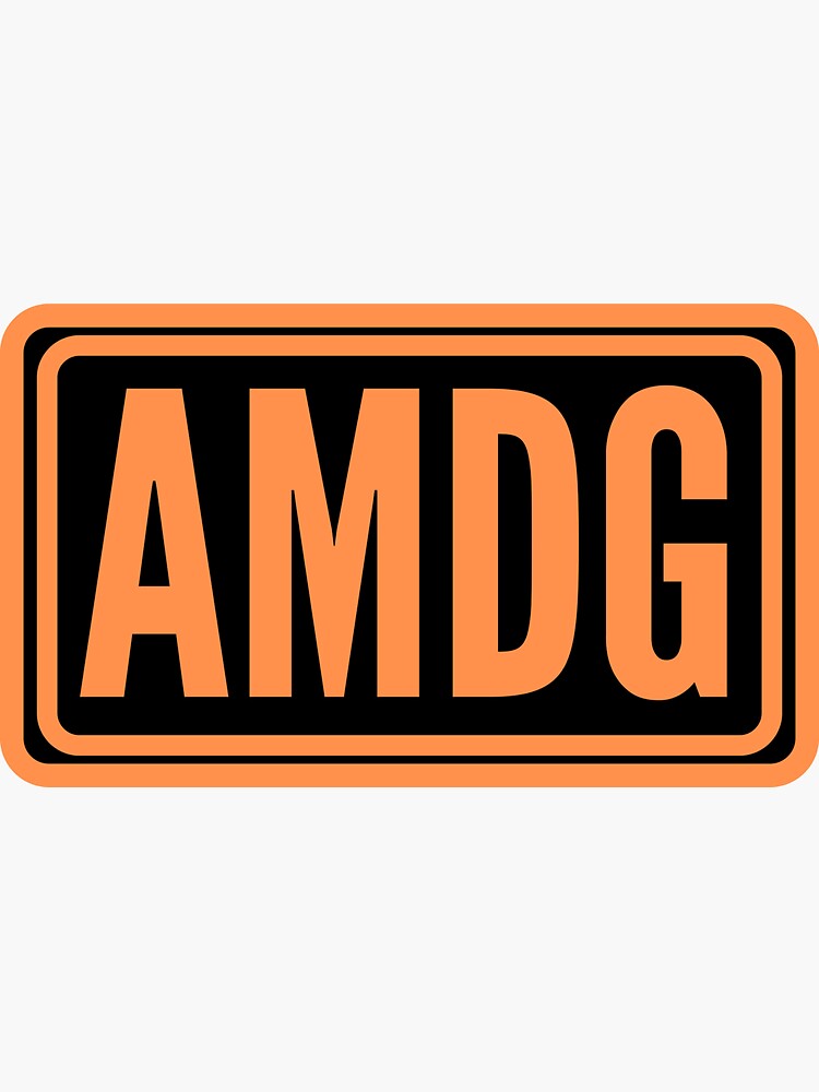 "AMDG - Ad Majorem Dei Gloriam - Latin Phrases - Jesuits" Sticker for ...