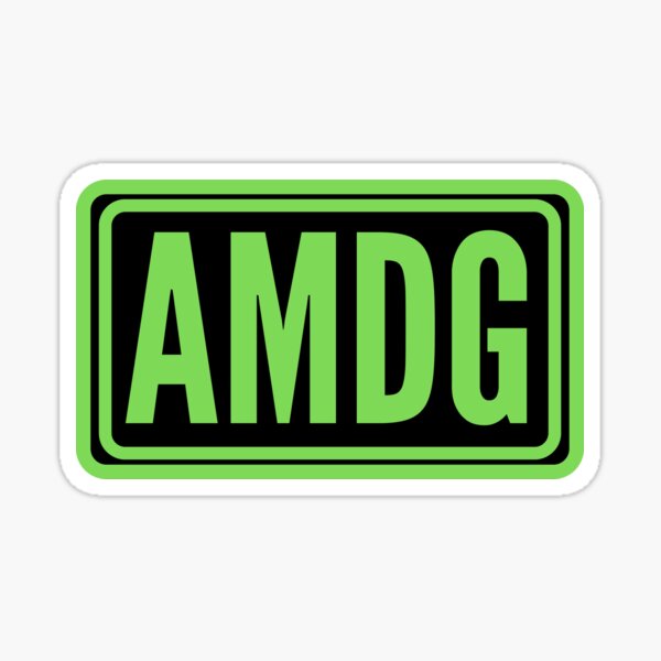 "AMDG - Ad Majorem Dei Gloriam - Latin Phrases - Jesuits" Sticker for ...