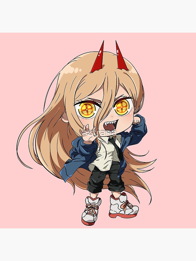 "Power Chibi - Chainsaw Man" Poster for Sale by aztrana | Redbubble