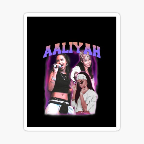 "Aaliyah Vintage" Sticker for Sale by ekmarkpor | Redbubble