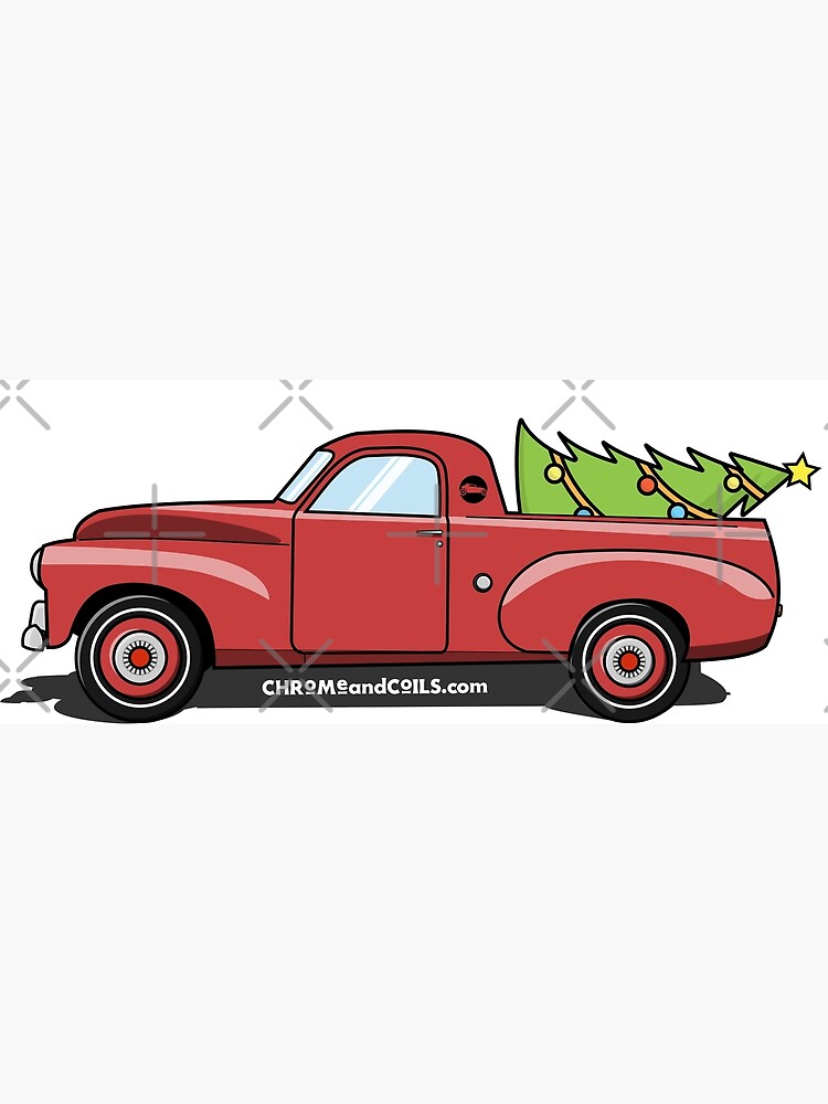 "FJ Holden Christmas Tree Ute" Greeting Card for Sale by Chrome and ...