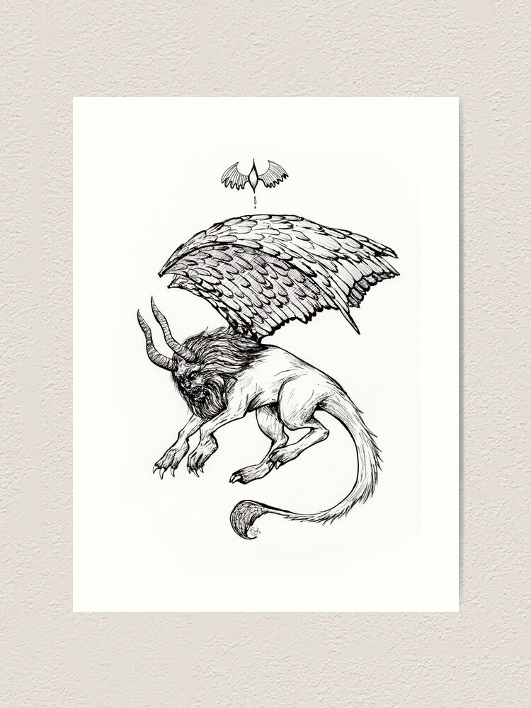 "Manticore" Art Print by inogart | Redbubble