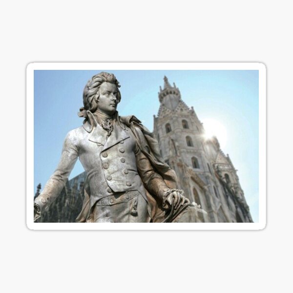 "Mozart" Sticker for Sale by barlensobee | Redbubble