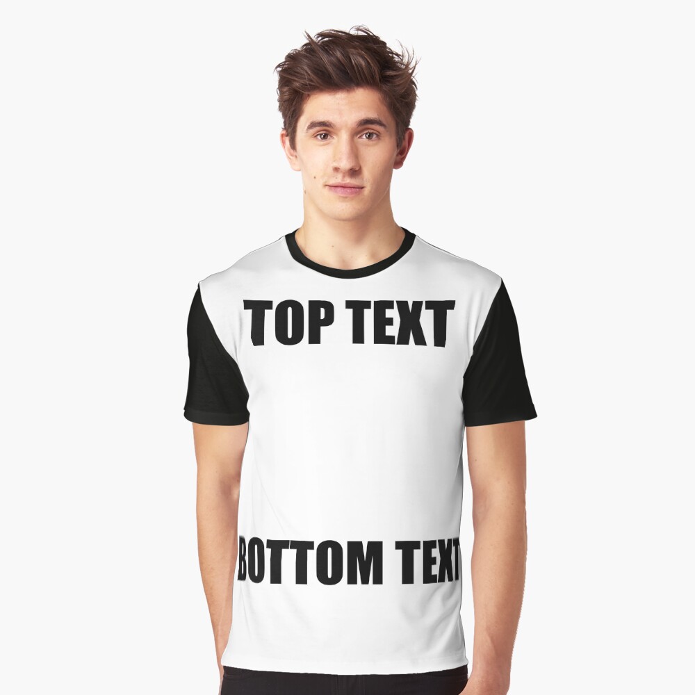 "TOP TEXT BOTTOM TEXT meme" Sticker for Sale by fergyfilms | Redbubble
