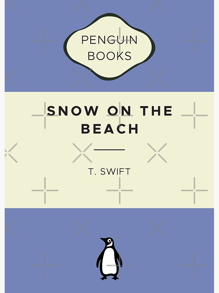 Snow On The Beach Book Cover Poster For Sale By Graphicsbylivvy