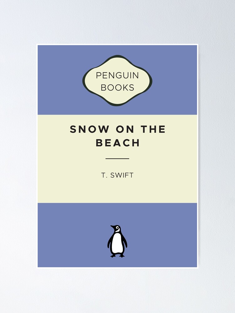 Snow On The Beach Book Cover Poster For Sale By Graphicsbylivvy