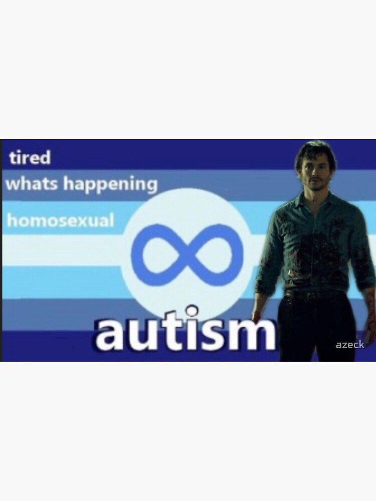 "Will Graham Tired Autism Meme Flag" Sticker for Sale by azeck | Redbubble