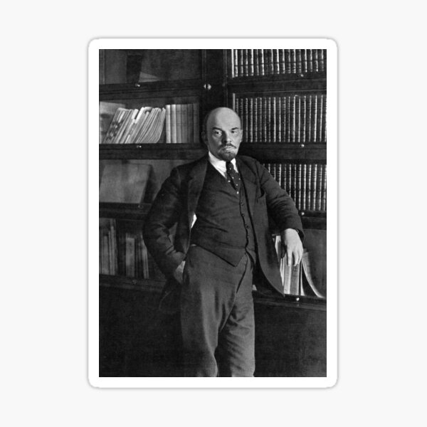 "Lenin photo" Sticker by Khokhloma | Redbubble