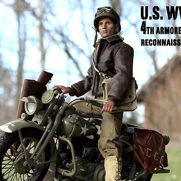 "WW2 U.S. Dispatch Rider" Art Board Print for Sale by busybob | Redbubble