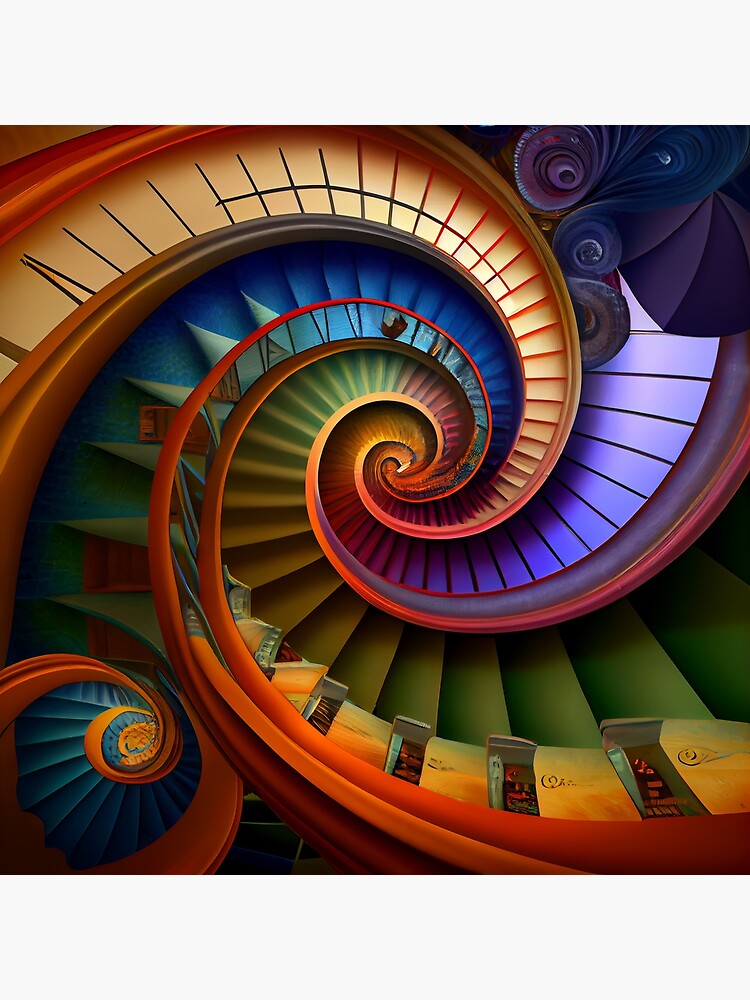 "Loop stairs" Poster for Sale by MayameAIart | Redbubble