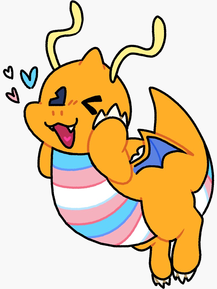 "draGAYnite transgender pride dragon" Sticker for Sale by ...