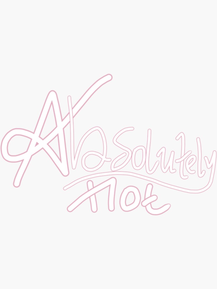 "Absolutely not " Sticker for Sale by LaundryShop | Redbubble