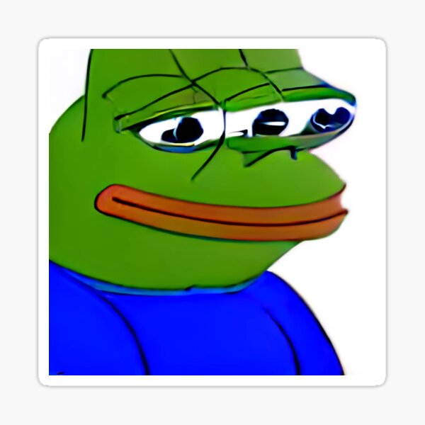 "Rare Pepe with Three Eyes" Sticker for Sale by PainfulDesigns | Redbubble