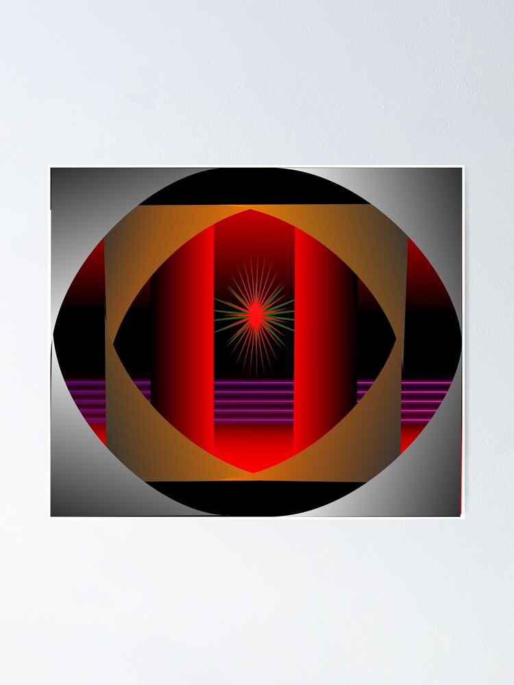 " The Red Star Cosmic Stage" Poster for Sale by RGSMOOTHFINGER | Redbubble