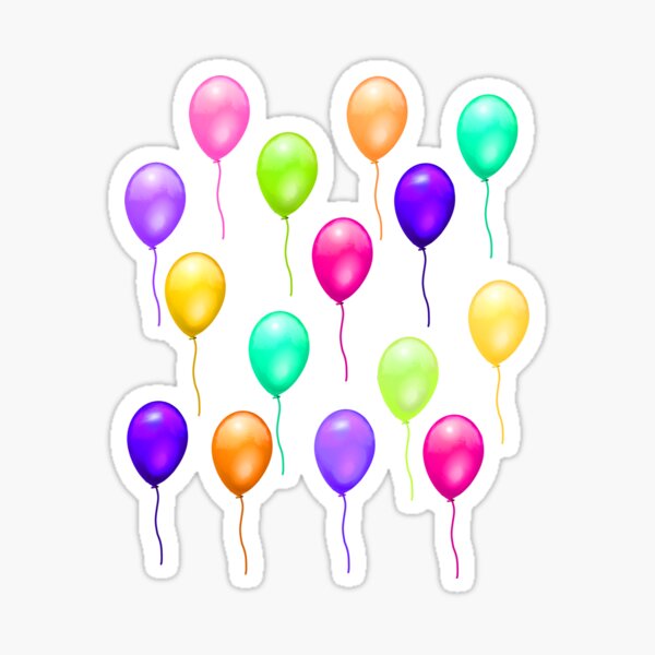 "Balloons - balloon - balloons" Sticker for Sale by TShirtsundMehr ...