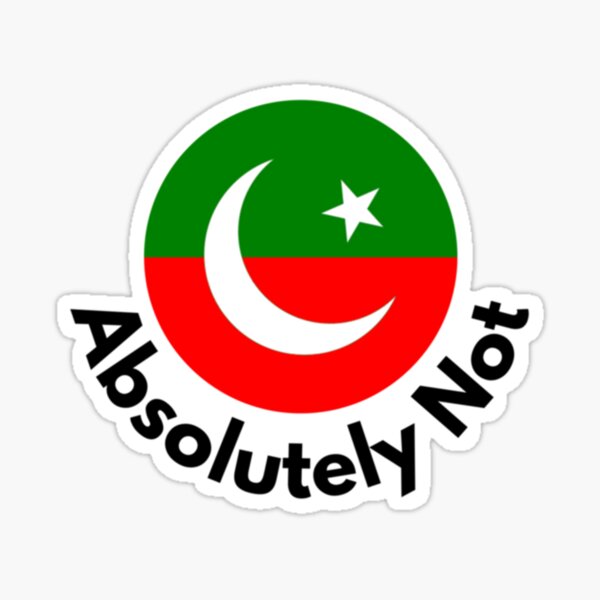 "Absolutely Not " Sticker for Sale by KatieInBa | Redbubble