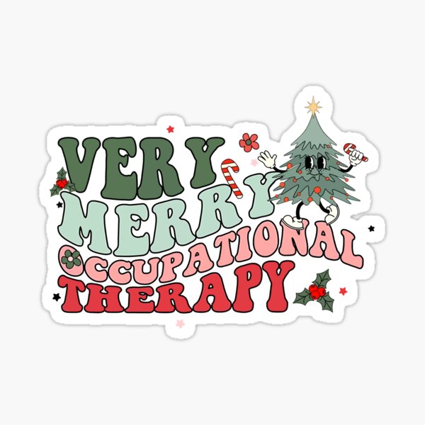 "Cute Very Merry Occupational Therapy Christmas OT Xmas Pajama ...
