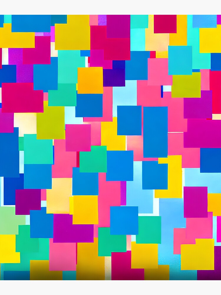 Póster «ASH2, obras de arte abstractas, salpicaduras de colores ...