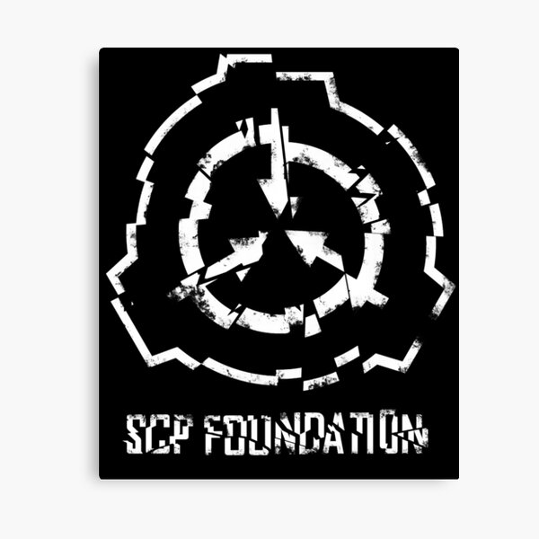 "SCP Foundation Symbol- cracked" Canvas Print by Rebellion-10 | Redbubble