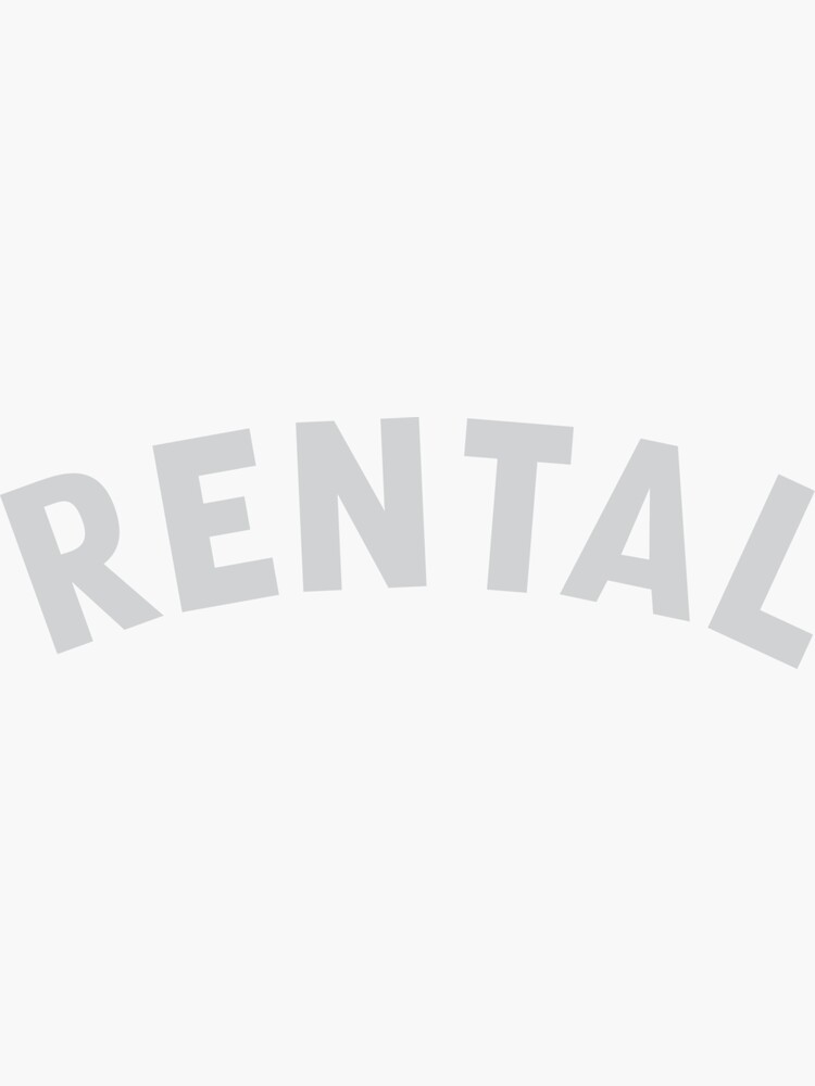 "Rental" Sticker for Sale by MissDewi | Redbubble