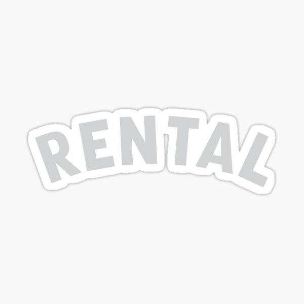 "Rental" Sticker for Sale by MissDewi | Redbubble