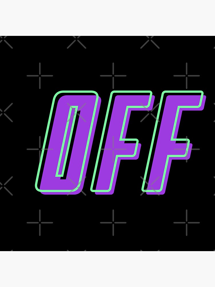 "OFFF" Sticker for Sale by Ghanshyam03 | Redbubble