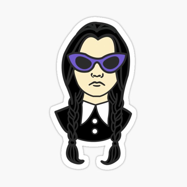 "Wednesday Addams Jenna Art" Sticker for Sale by TylerPearson | Redbubble