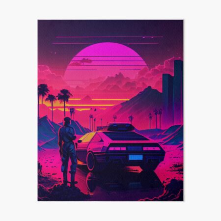 "Retrowave Synthwave 80s Design For The Eighties Music Lovers" Art ...